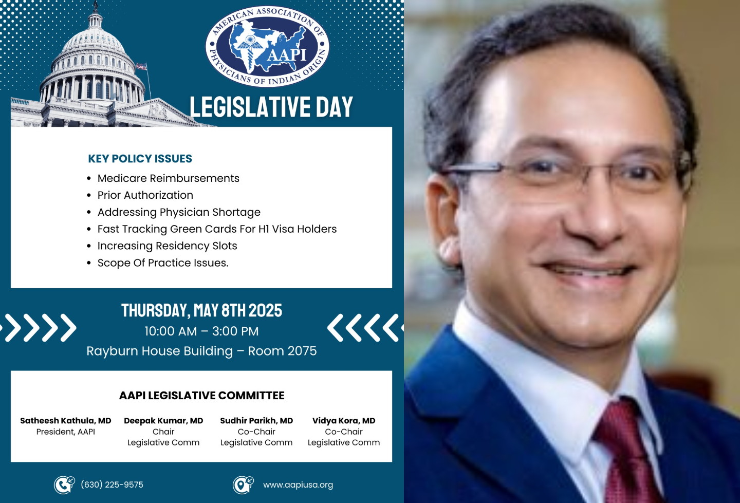 API Legislative Day Planned For May 8th on Capitol Hill | മലയാളിമനസ്സ്